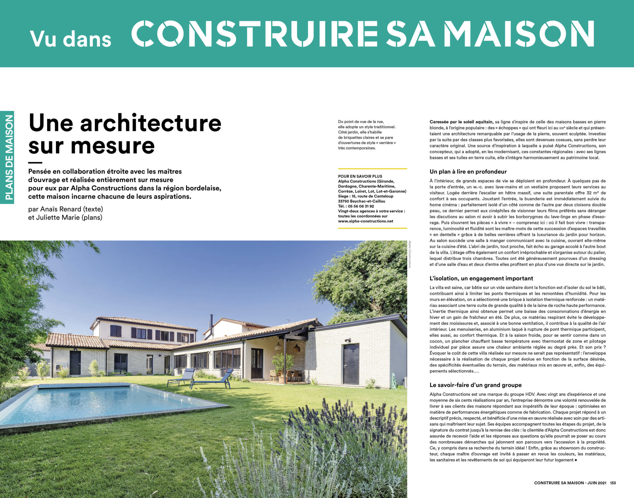 Alpha Constructions - Plans de maison - Groupe HDV - Pôle Constructions ...